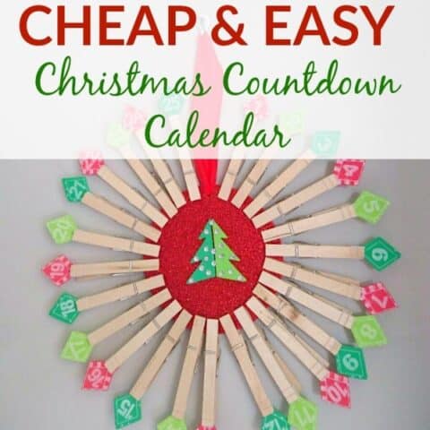 Cheap and Easy DIY Christmas Countdown Calendar