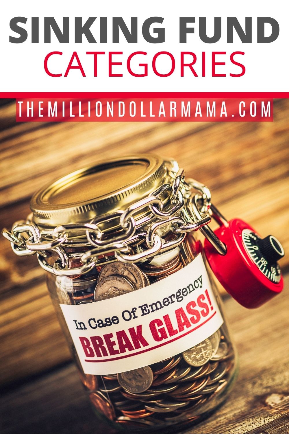 Sinking Fund Categories - The Million Dollar Mama