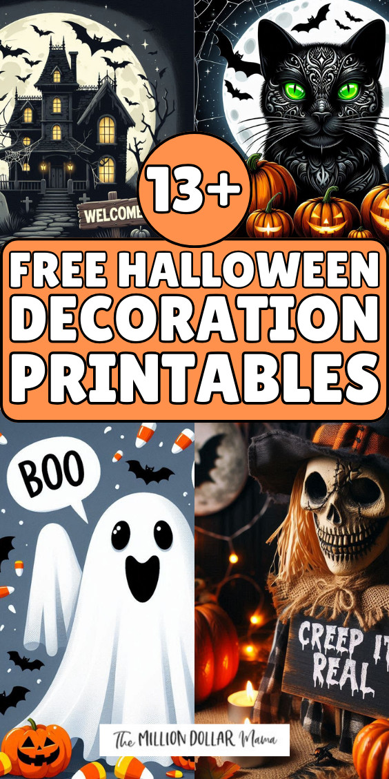 FREE Halloween Decoration Printables