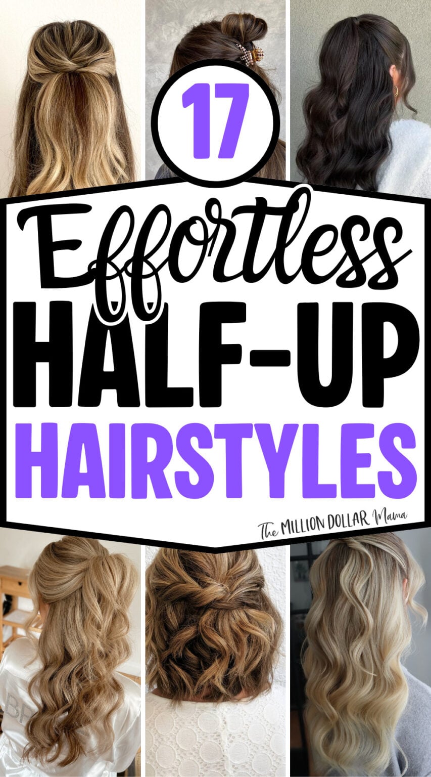 17 Effortless Half-Up Hairstyles