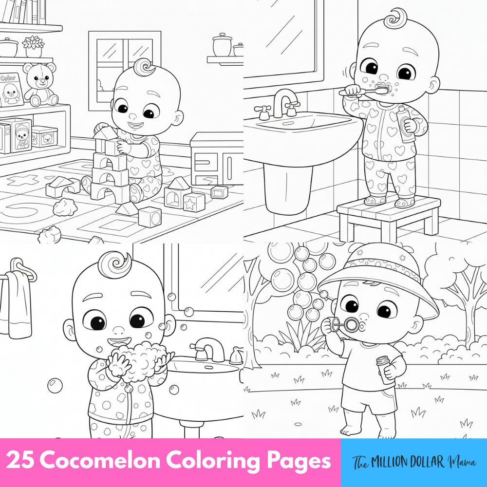 25 Cocomelon Coloring Pages