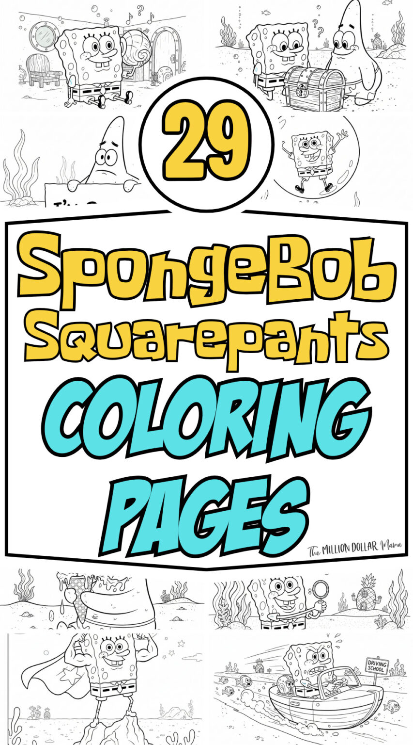 29 FREE SpongeBob Coloring Pages