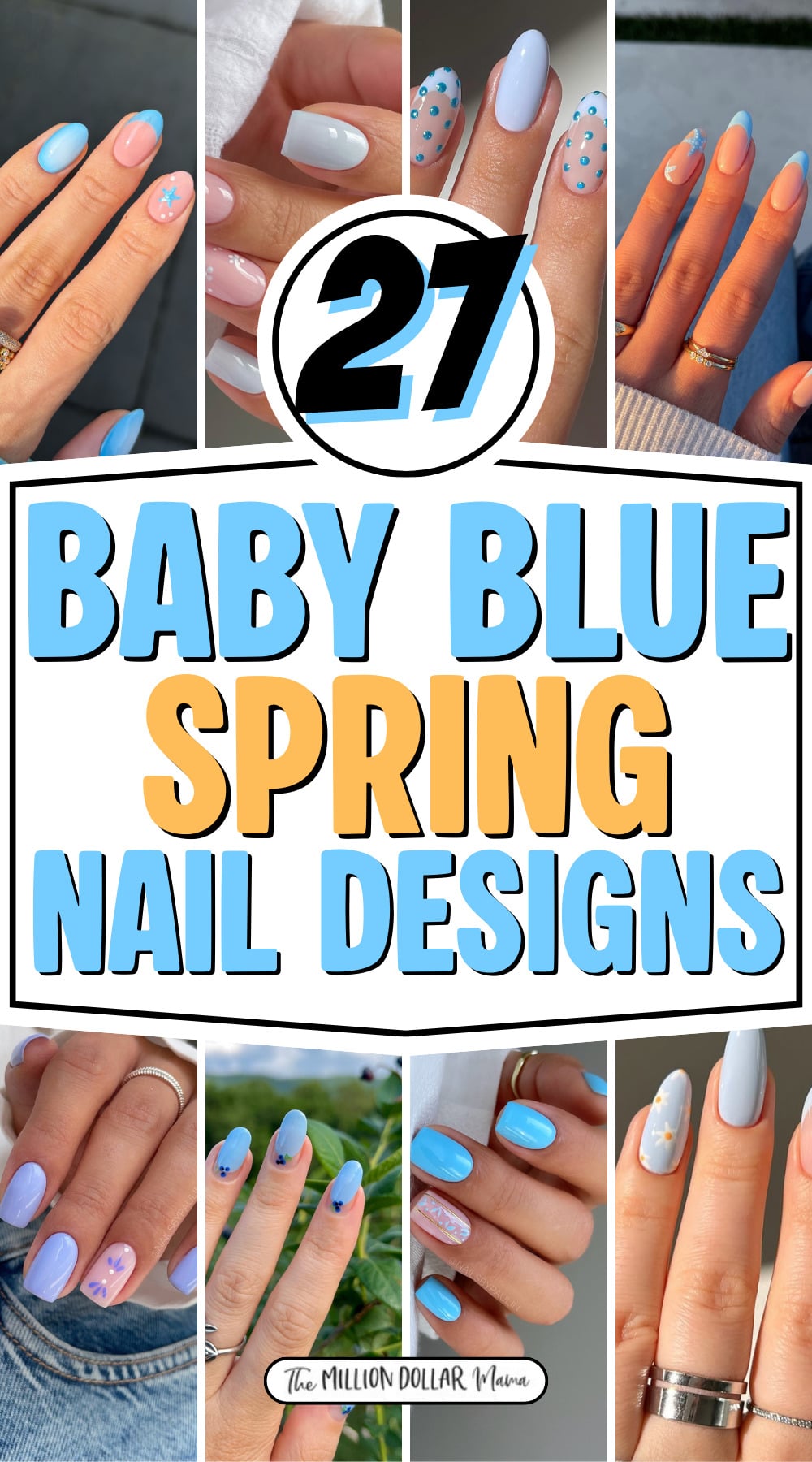 27 Baby Blue Nail Designs