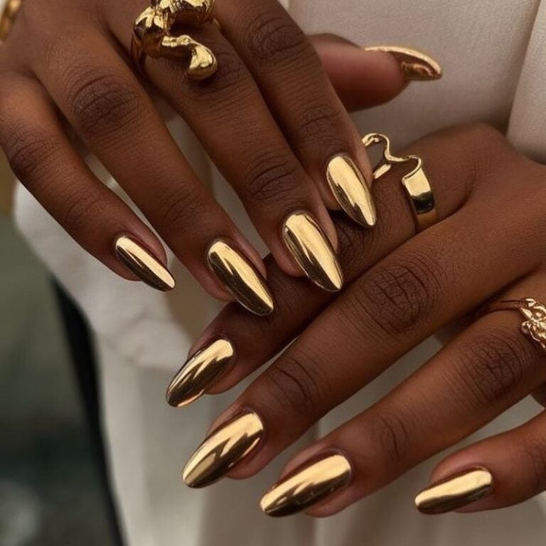 31 Golden Nail Designs: Turn Your Nails into Jewellery