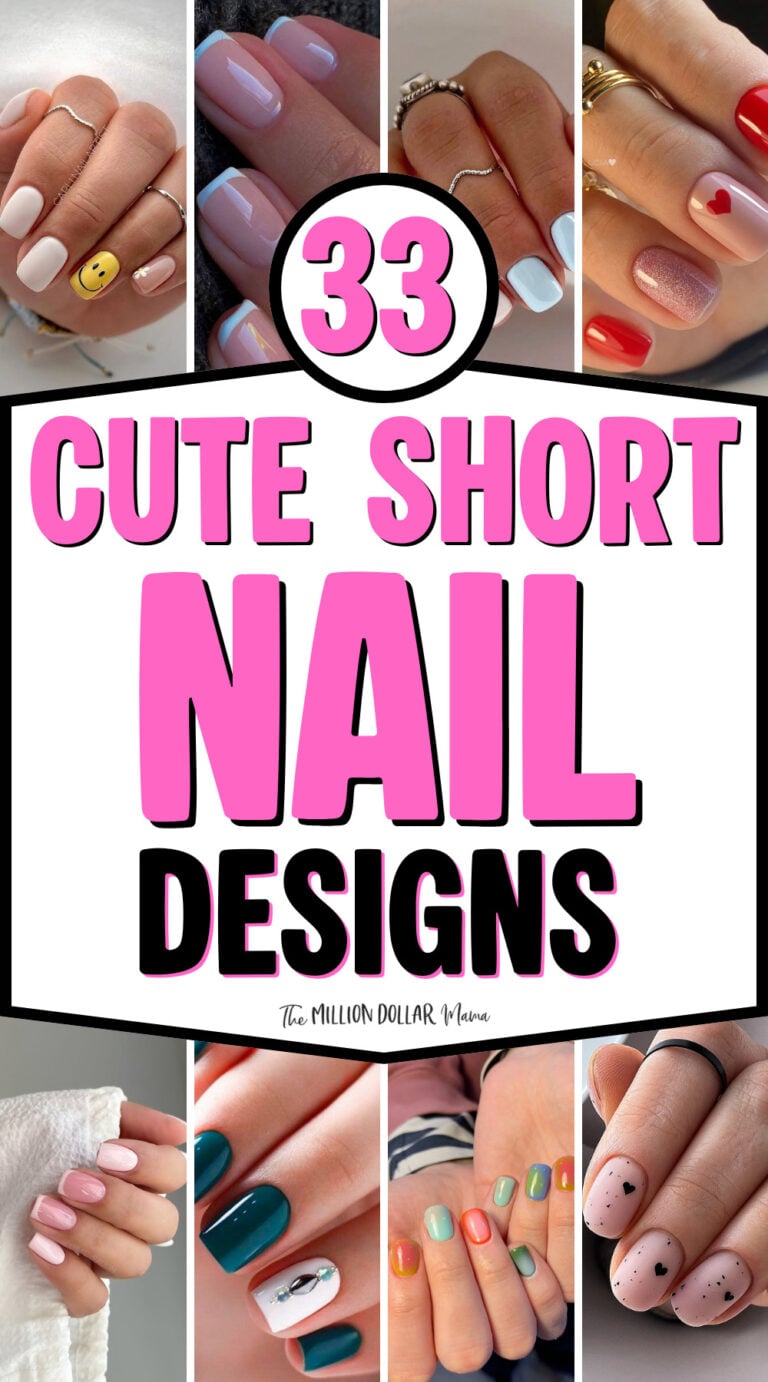 33 Cute Short Nail Design Ideas