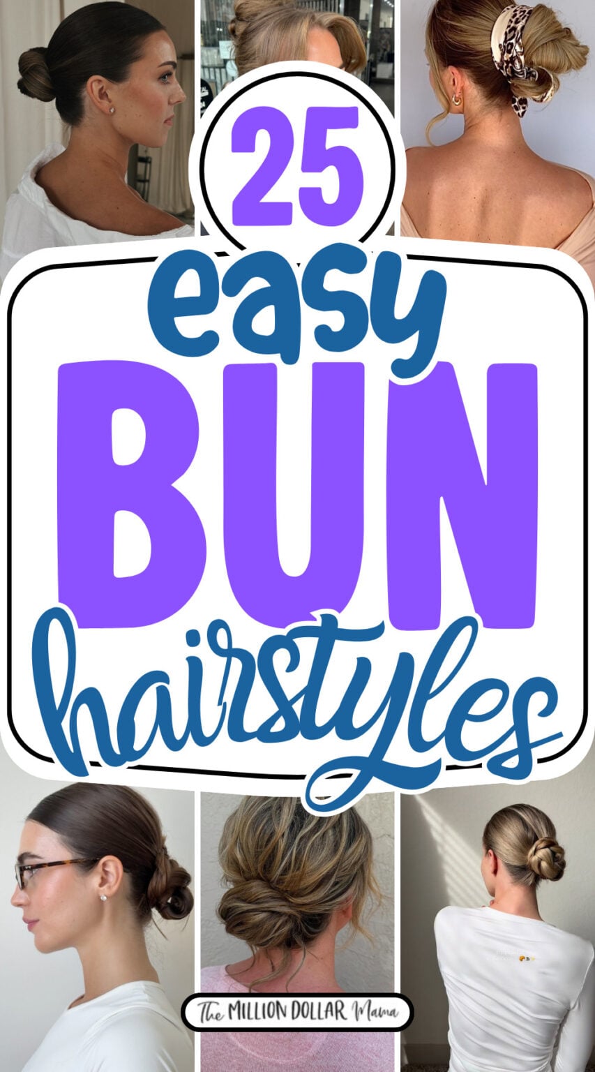 25 Easy Bun Hairstyle Ideas